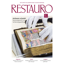 RESTAURO Ausgabe 07/15 I Thema: Art Handling